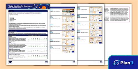 Year 6 Code Cracking For Beginners Reading Planning Overview