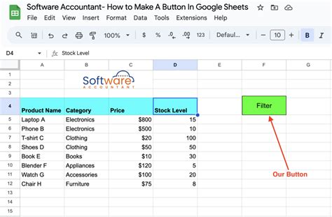 How To Make A Button In Google Sheets With Examples