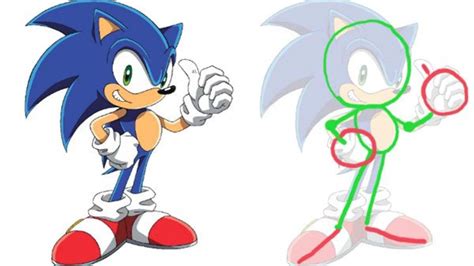 Sonic The Hedgehog Drawing Tutorial