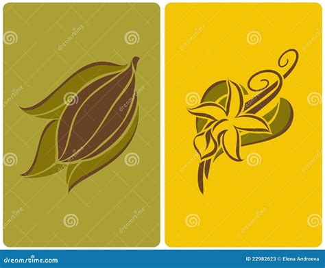 Cocoa Bean Tree Banner Template Chocolate Cocoa Beans Background Vector Hand Drawn