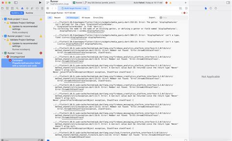 Phasescriptexecution Failed With A Nonzero Exit Code · Issue 107516