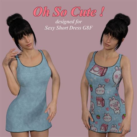 Oh So Cute Styles 009 To 012 For Sexy Short Dress G8f Daz Content By