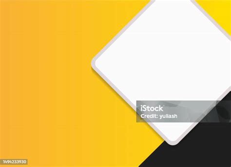 웹 사이트 배너 템플릿 전단지 전단지 노란색과 검은색 바탕에 흰색 마름모 디자인 및 광고를 위한 빈 벡터 모형 Eps10입니다 0명에 대한 스톡 벡터 아트 및 기타 이미지