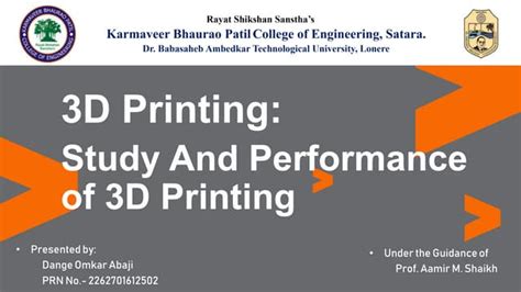Presentation On 3d Printing Pptx Presentation Pptx