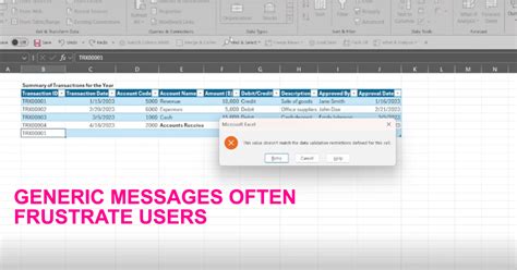 How To Create Custom Error And Input Messages In Excel Wisdify