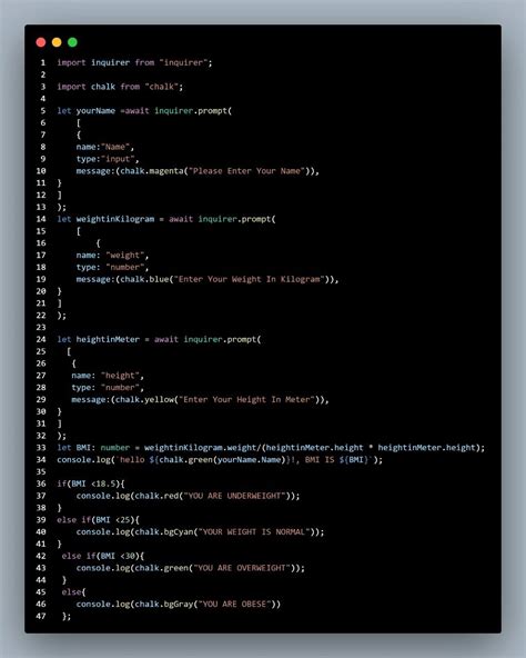 My New Project A Bmi Calculator Using Typescript And Nodejs Ashfa