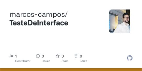 Github Marcos Campos Testedeinterface