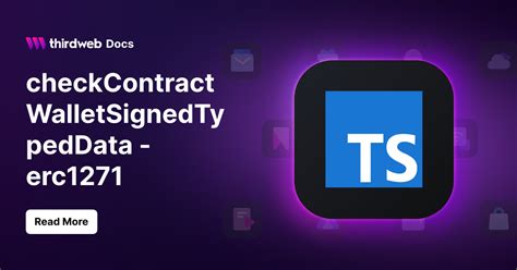 Checkcontractwalletsignedtypeddata Erc1271 Typescript Sdk