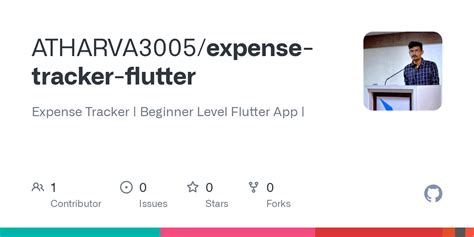 GitHub ATHARVA Expense Tracker Flutter Expense Tracker Beginner Level Flutter App