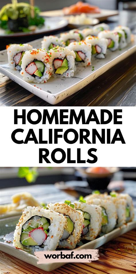 Irresistible Homemade California Rolls For Sushi Lovers Recipe In 2025 Sushi Recipes