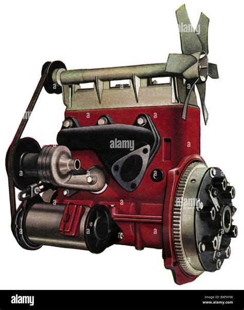 2 Stroke Diesel Engine Animation
