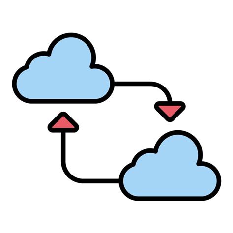 Premium Vector Data Synchronization Flat Illustration