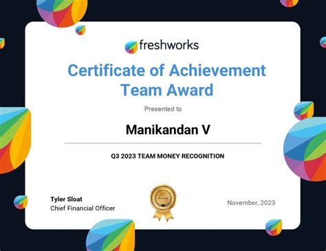 I Am Thrilled To Have Received The Team Award From Freshworks As The