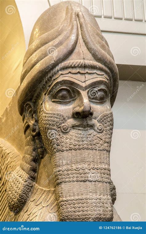 Assyrian On Exhibit In British Museum Editorial Photo Image Of