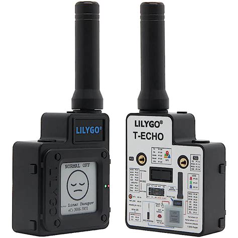 T Echo Meshtastic 868mhz Nrf52840 Lora Sx1262 Com Bme280 E Bateria 850ma Caixa Abs Preta