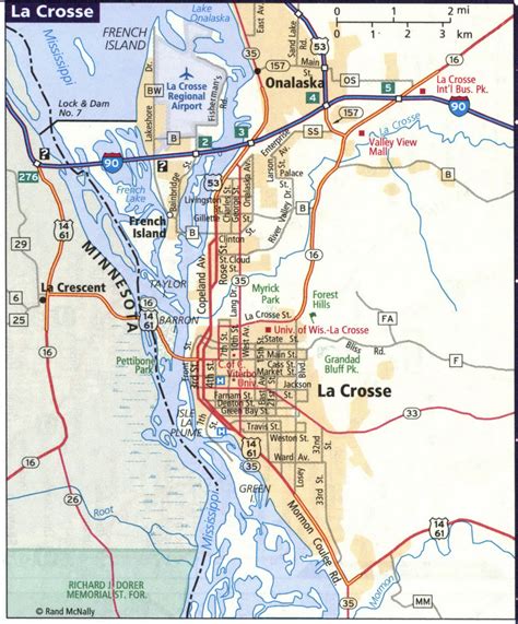 Detailed Maps Cities Wi Appleton Eau Claire Green Bay La Crosse