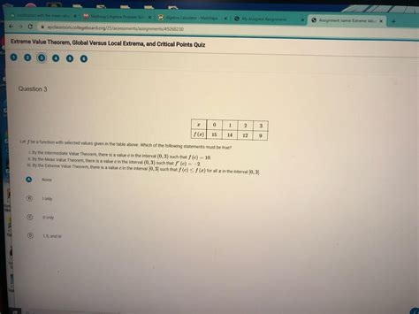 Calculus Extreme Value Theorem Problem Rhomeworkhelp