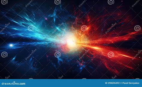 Power Particle Impact Force Stock Illustration Illustration Of