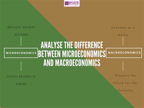Difference Between Microeconomics And Macroeconomics With Their Comparisons