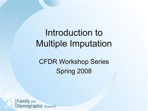 Multiple Imputation