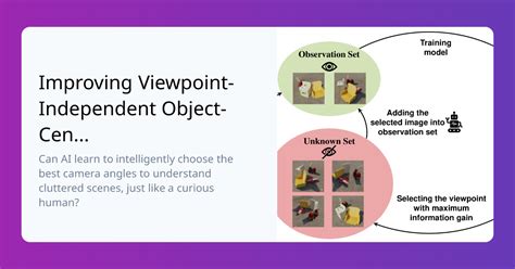 Improving Viewpoint Independent Object Centric Representations Through