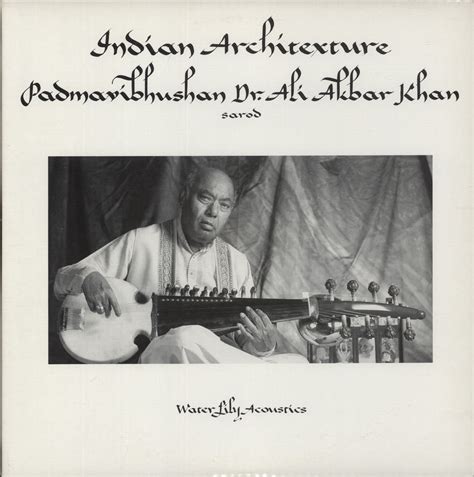 Ali Akbar Khan Indian Architexture Us Vinyl Lp —