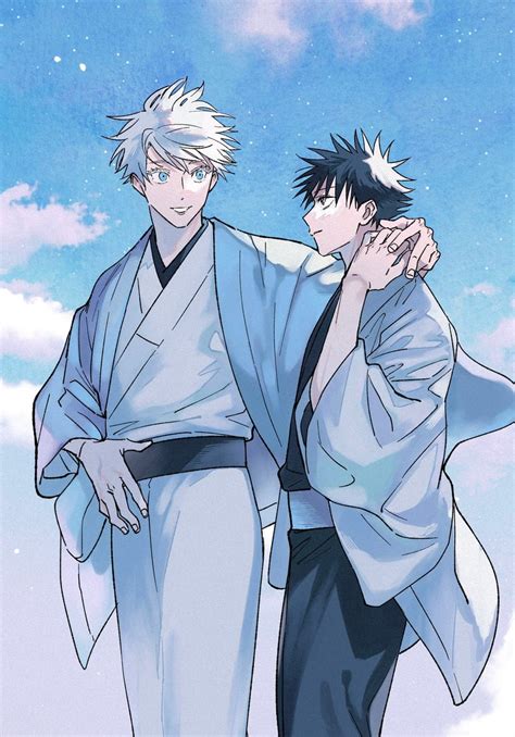 Gojou Satoru And Fushiguro Megumi Jujutsu Kaisen Drawn By Pipikeke Danbooru