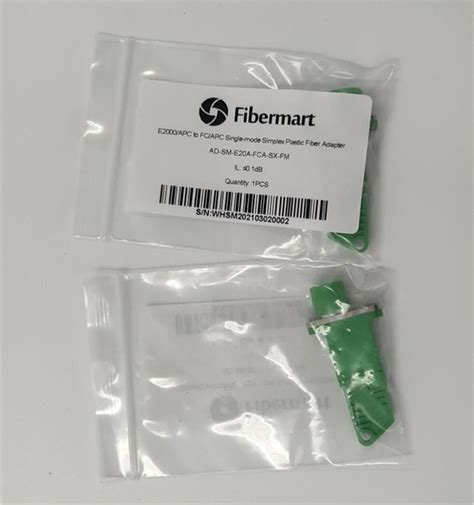 E2000 APC To FC APC Single Mode Simplex Plastic Fiber Adapter E2000 Adapter