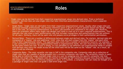 Sap Mm Authorization Matrix And User Roles Pdf