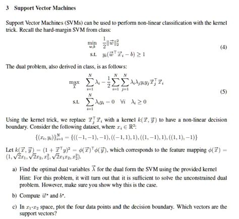 Solved Support Vector Machines Support Vector Machines Svms Can Be