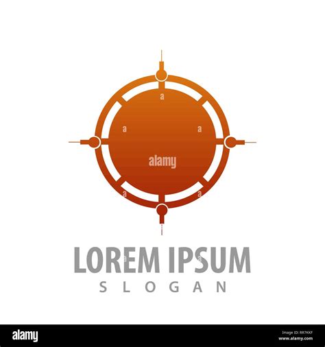 Compass Logo Concept Design Symbol Graphic Template Element Stock