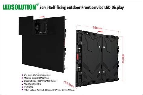 Ledsolution Semi Self Fixing Outdoor Module Front Service Led Display Ledsolutionled Display