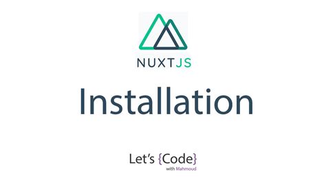 3 Nuxtjs Installation Arabic Youtube
