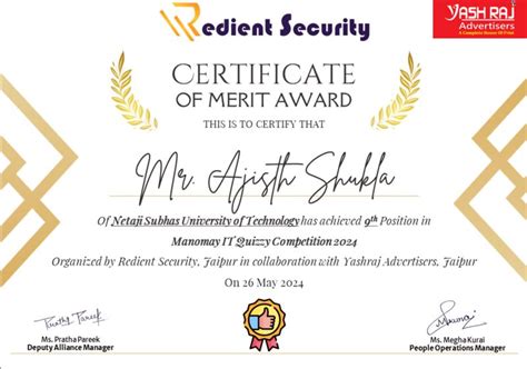 Ajisth Shukla On Linkedin Itquiz Professionalachievement