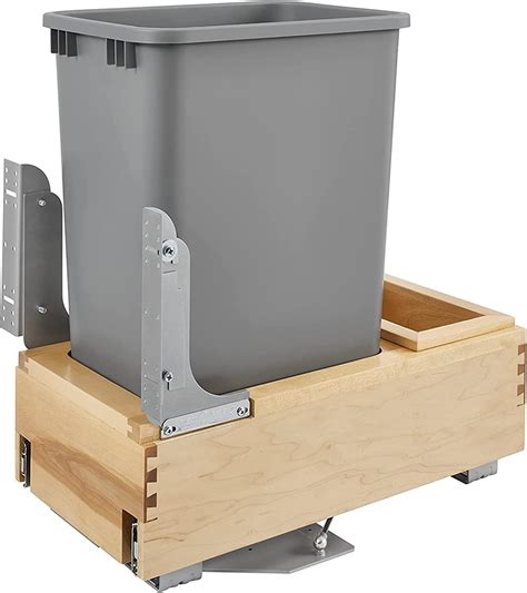 Amazon Com Rev A Shelf TWCSD DM Double Qt White Pull Out Wood Bottom Mount Waste