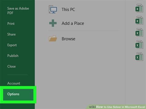 How To Use Solver In Microsoft Excel With Pictures Wikihow