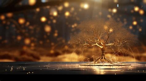Premium Photo A Tree With Roots And Branches Intertwining And Merging
