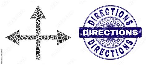 Geometric Mosaic Intersection Directions And Directions Unclean Stamp