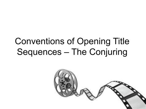 Comventions Of Opening Sequences Casey Asiedu Ppt