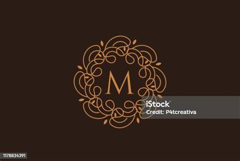 레스토랑 로열티 부티크 카페 호텔 헤럴드 보석 및 패션에 대한 고급 골드 로고 디자인 템플릿 벡터 일러스트 레이션 로고 타입 또는 배지 디자인용 장식 셰이프 0명에 대한