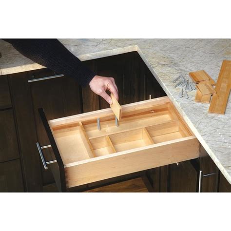 Shop Rev A Shelf In X In Wood Drawer Organizer At Lowes Com