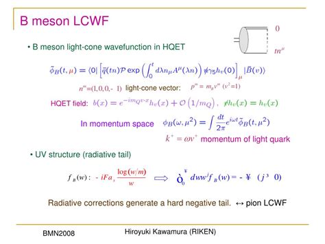 Ppt Model Independent Analysis Of B Meson Light Cone Wavefunction Powerpoint Presentation Id
