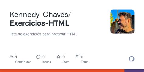 github kennedy chaves exercicios html lista de exercicios para