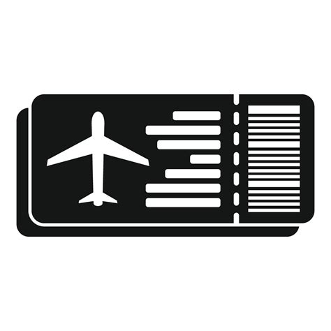 Airline Boarding Pass Ticket Allowing Entry To Flight 48290625 Vector