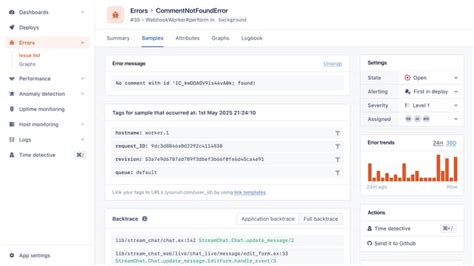 Error Tracking For Ruby Elixir Nodejs And Python Appsignal Apm