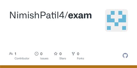 GitHub NimishPatil Exam