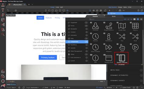 Creating Offcanvas Sidebar With Bootstrap Front End Components