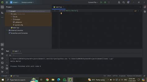 bhakti bhosale on linkedin task 1 installation and print hello world rekonstech