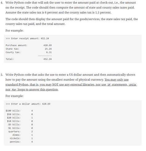 Solved Write Python Code That Will Ask The User To Enter Chegg