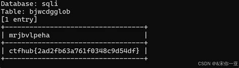 Ctfhub Web Sql Sqlmap Cufhub Sql Csdn